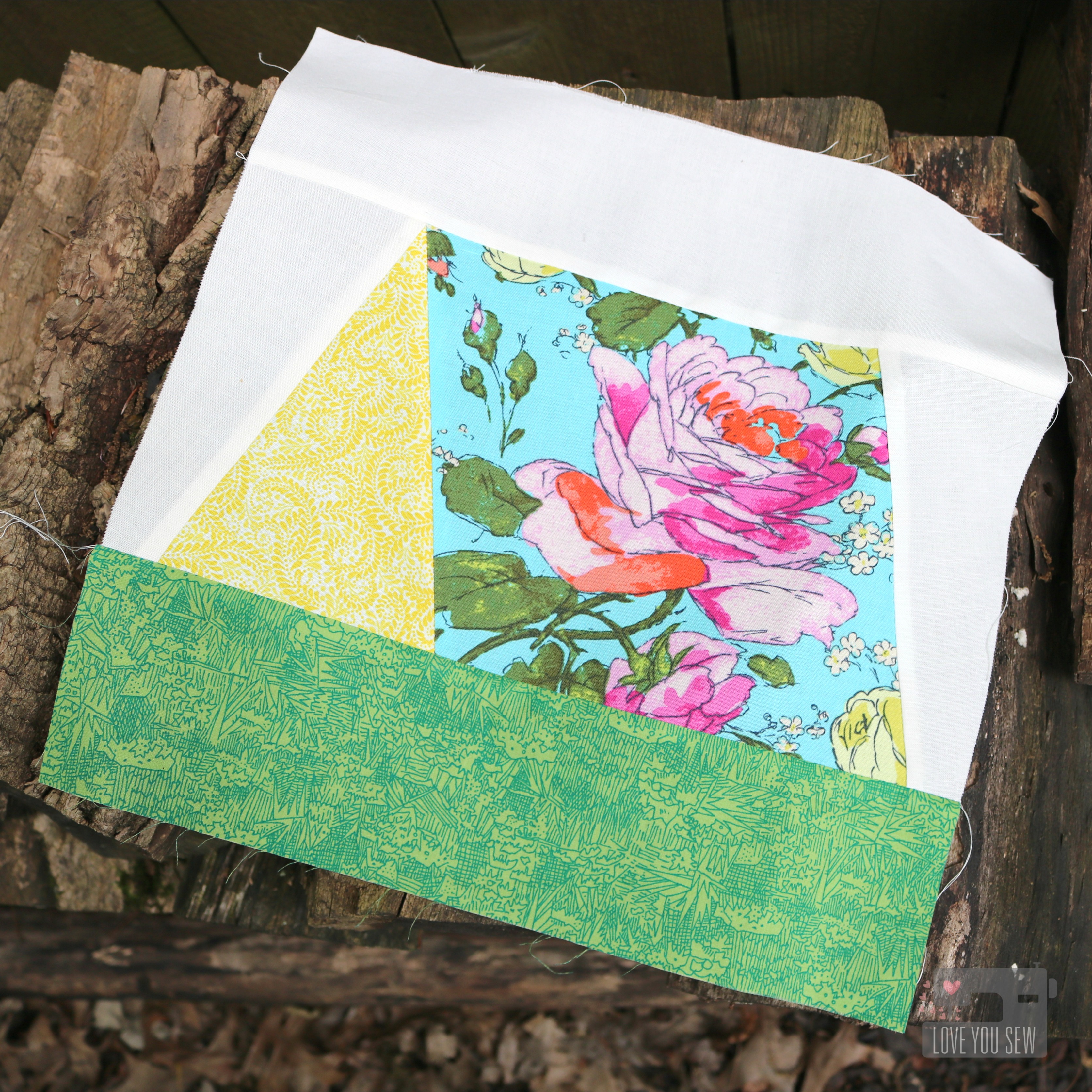 FREE Camp Out Quilt Block – Fabric.com Summer Block Party – Love You Sew